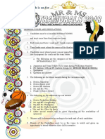 Pageant Program Flow | PDF | Fashion | Clothing