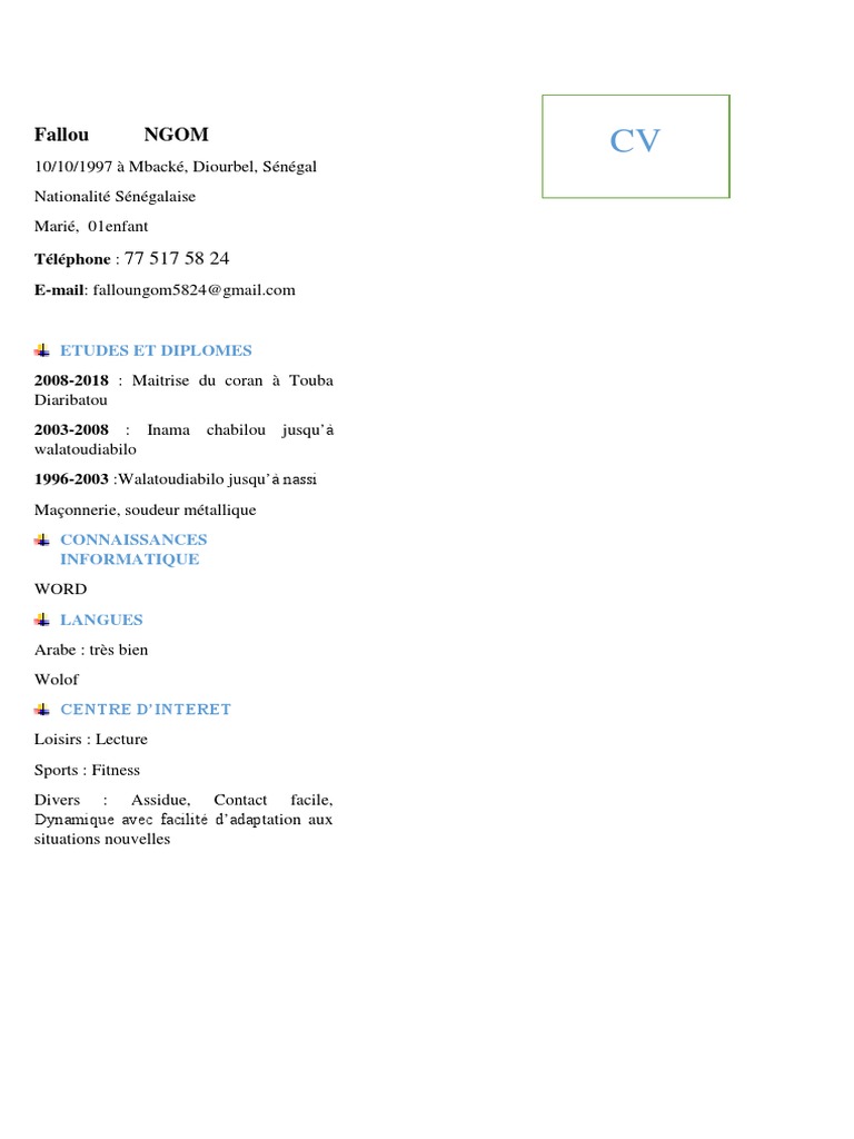 Fallou NGOM | PDF