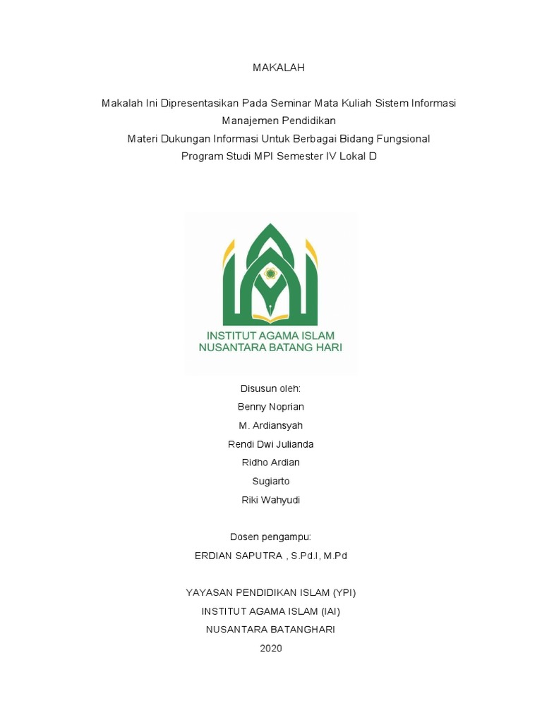 Makalah Sim Kel 5 | PDF