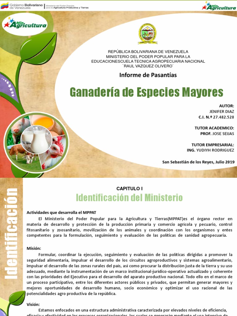 Gaderia Especies Mayores | PDF | Leche | Vacas