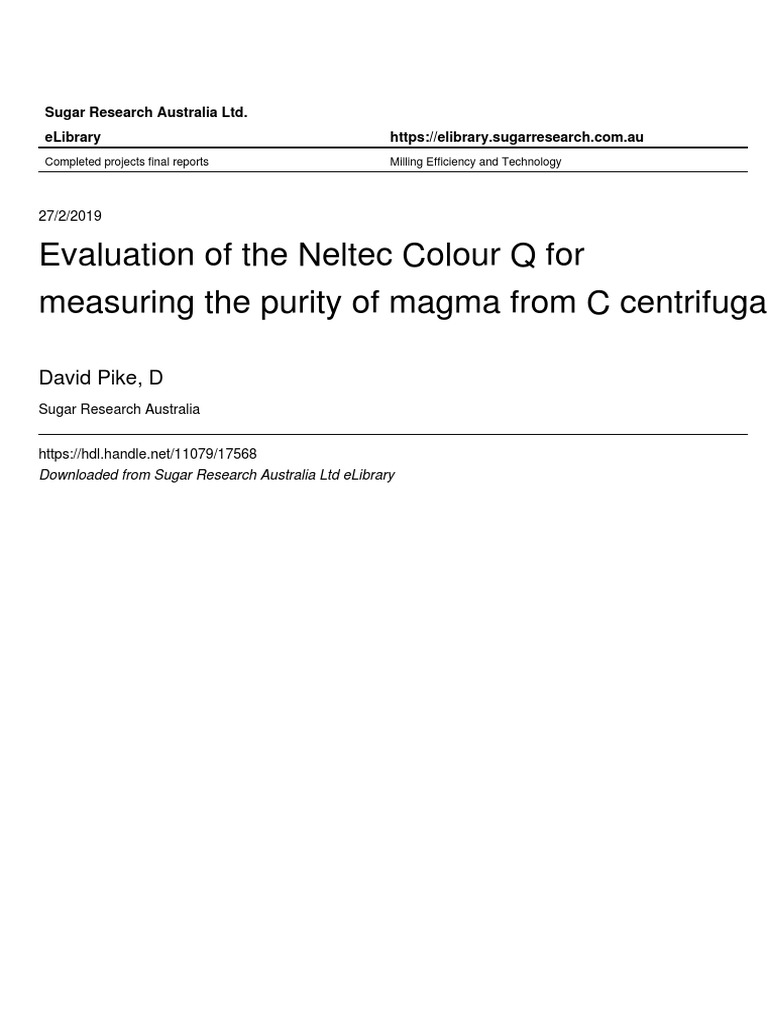 Neltec Color MG C | PDF | Sucrose | Calibration