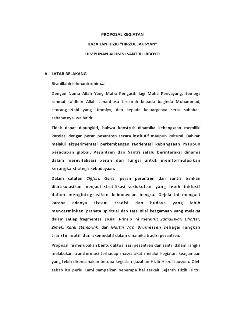 "Ijazahan Hizib Hirzul Jausyan" | PDF | Agama & Spiritualitas