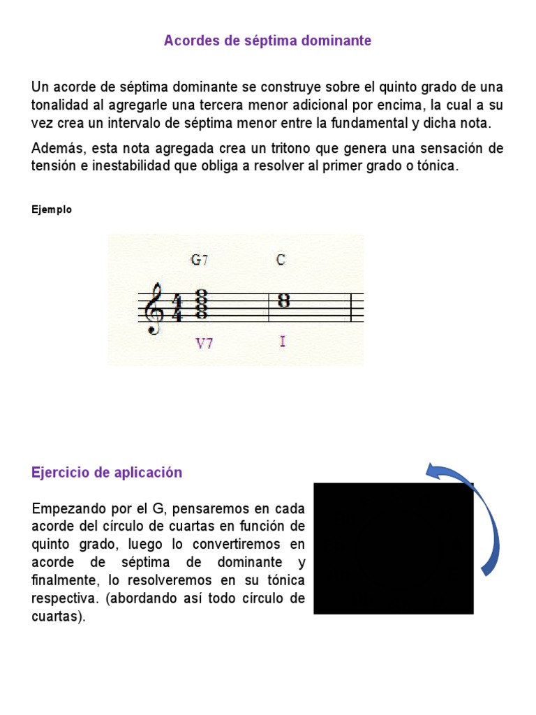Acordes de Séptima Dominante | PDF