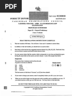 Csec Pob p1 Jan 2025 | PDF