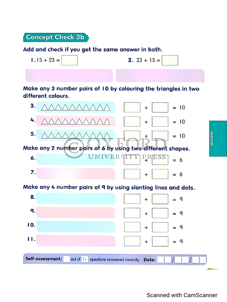 Class 2 Maths Chapter 3 Addition Ex 3b | PDF