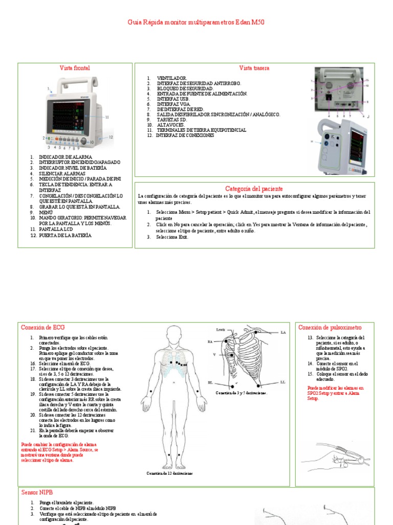 Monitor de Signos Vitales Edan | PDF | Monitor de computadora | Electrónica