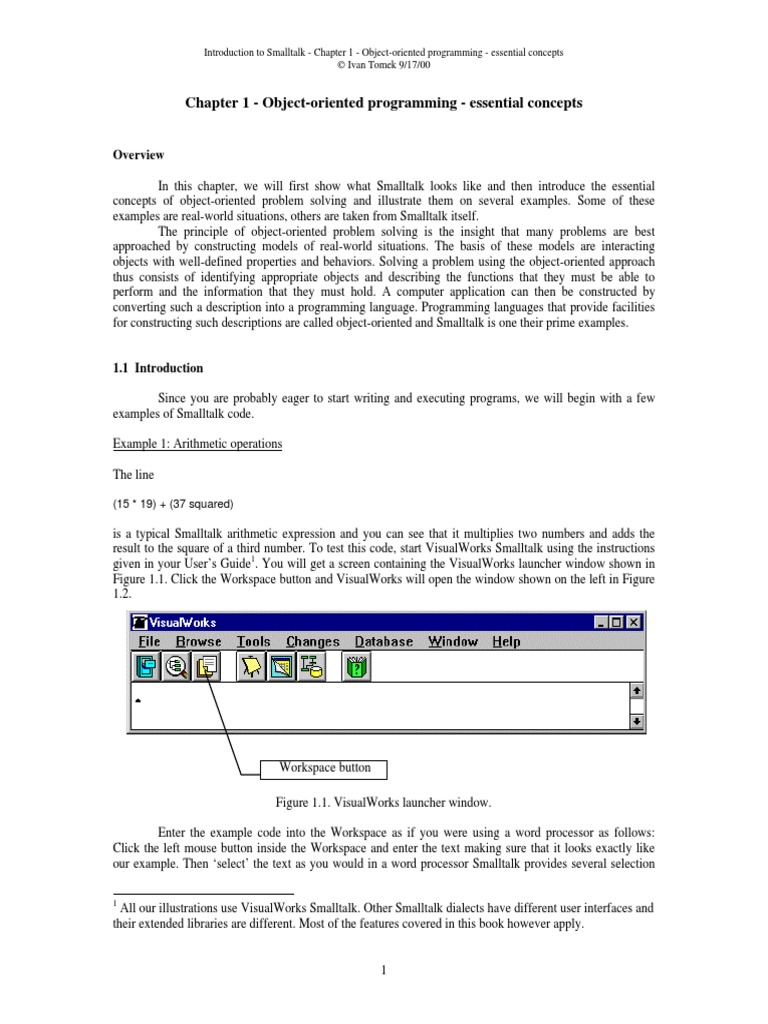 Chapter 1 - Object-Oriented Programming - Essential Concepts | PDF | Class (Computer Programming ...