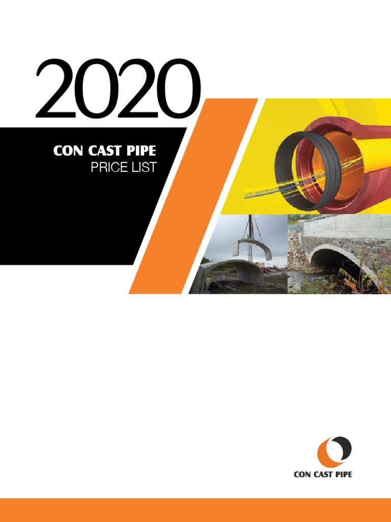 2020 Con Cast Pipe Price List - A Comprehensive Guide to Concrete Pipe ...