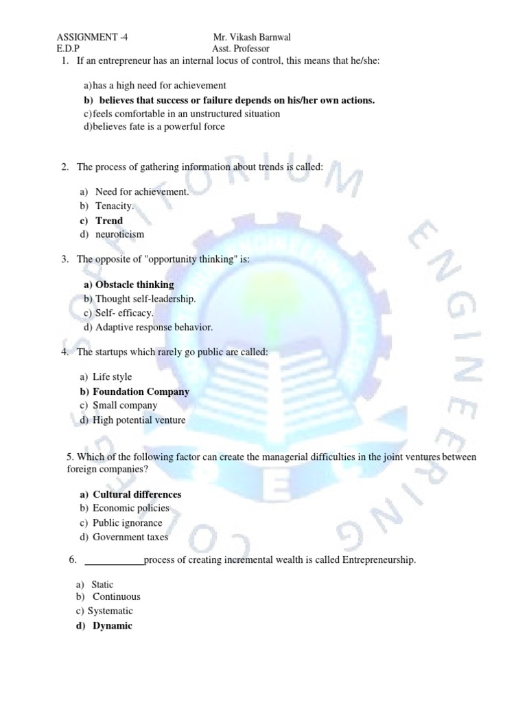 Assignment 5l | PDF | Venture Capital | Corporate Finance