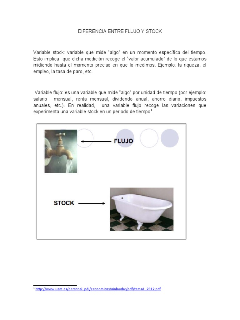 Diferencia Entre Flujo y Stock | PDF