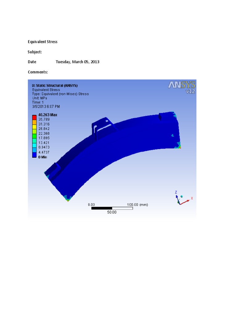 Carbon Asbestres Static, Couledfield (Static+thermal) Analysis | PDF