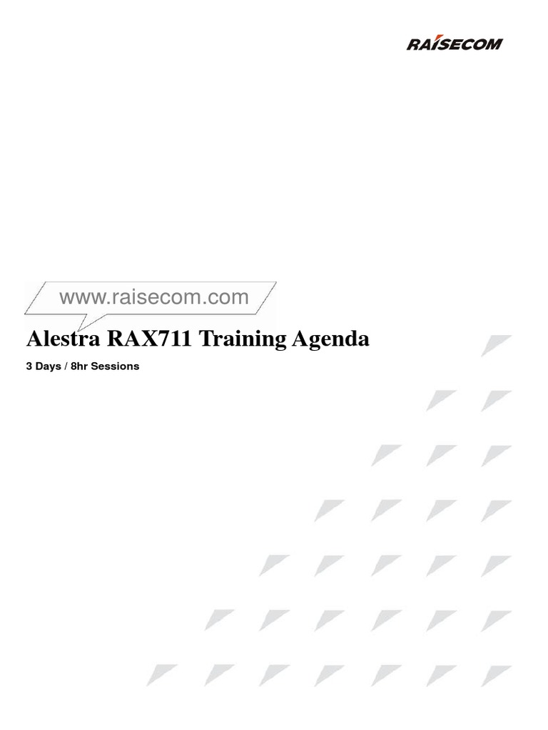 Alestra RAX711 Training Overview | PDF | Network Protocols | Internet ...