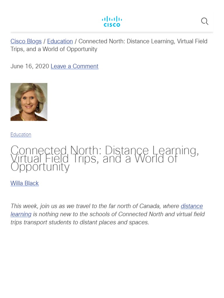 Connected North - Distance Learning, Virtual Field Trips, and A World ...