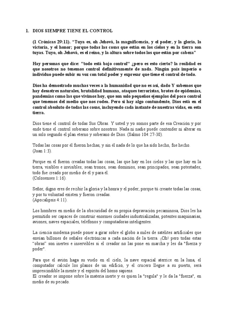 Serie Dios Tiene El Control | PDF | Jesús | Dios