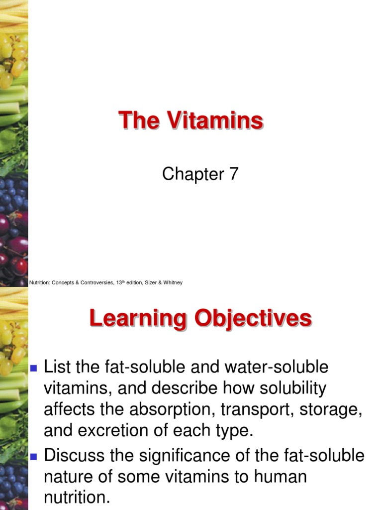 Chap7&8 Vits&Min PDF | Download Free PDF | Vitamin E | Vitamin