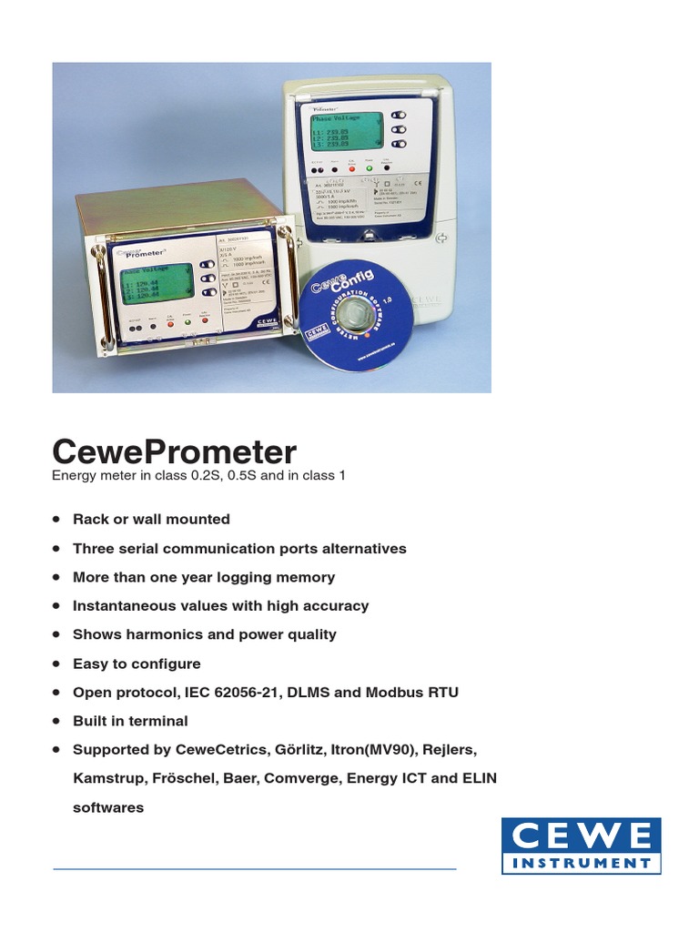 A0151e-32 CewePrometer Product Presentation | PDF | Electrical ...
