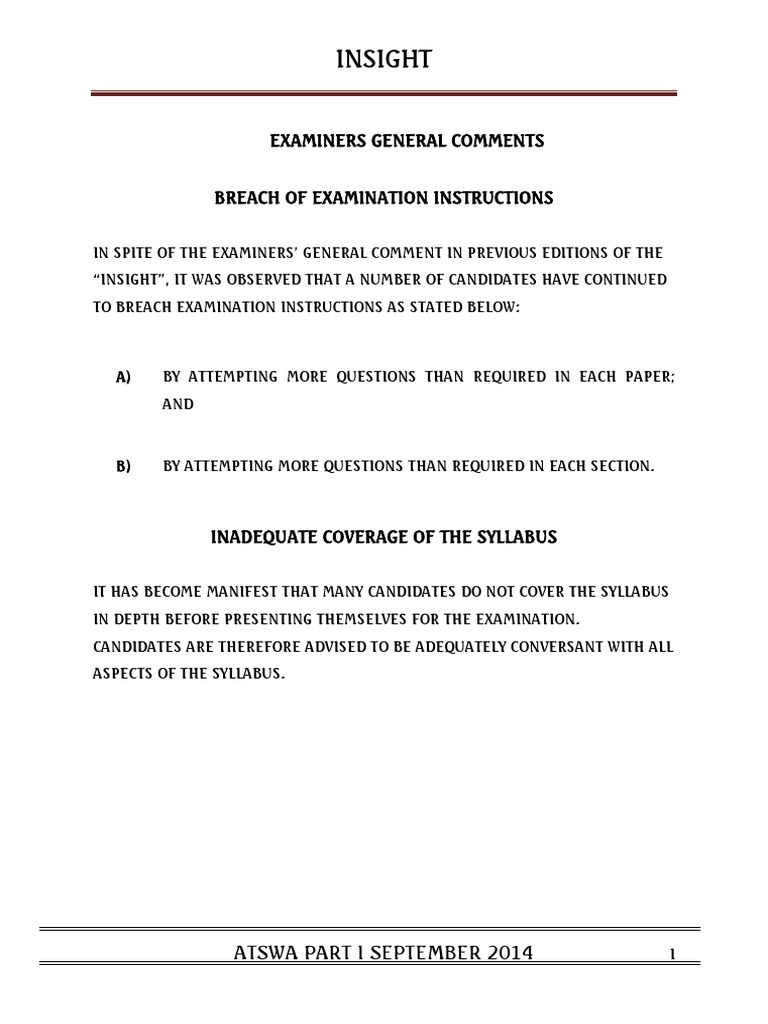 Part I Insight Sept 2014 PDF | PDF | Demand | Debits And Credits