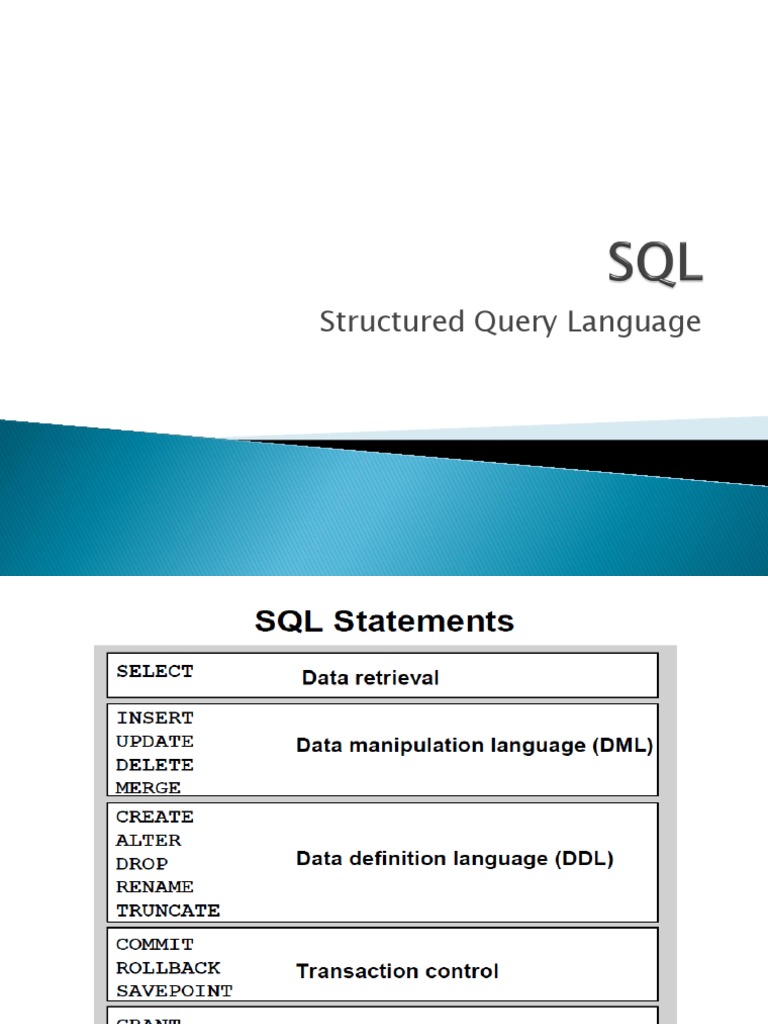 Introduction to SQL Basics | PDF