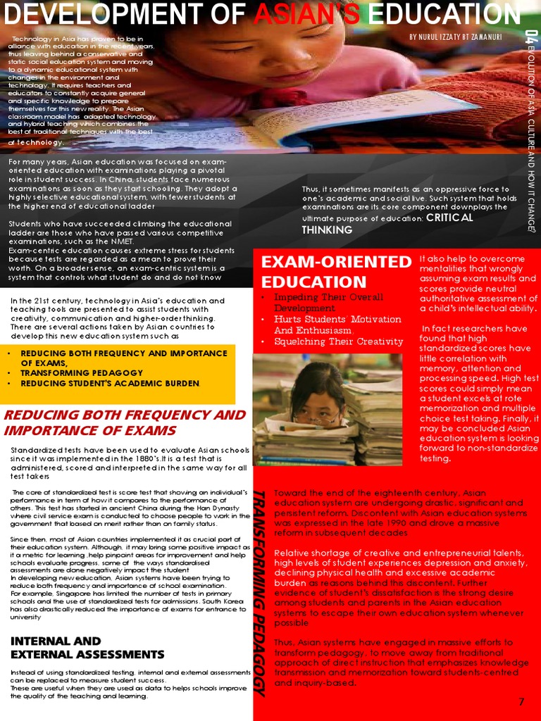 Exam-Oriented Education: Reducing Both Frequency and Importance of ...