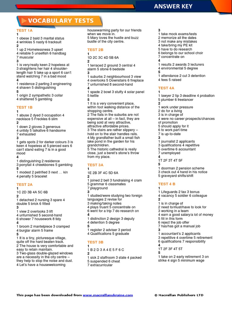 Test 1A: This Page Has Been Downloaded From ® Macmillan Publishers LTD | PDF | Business