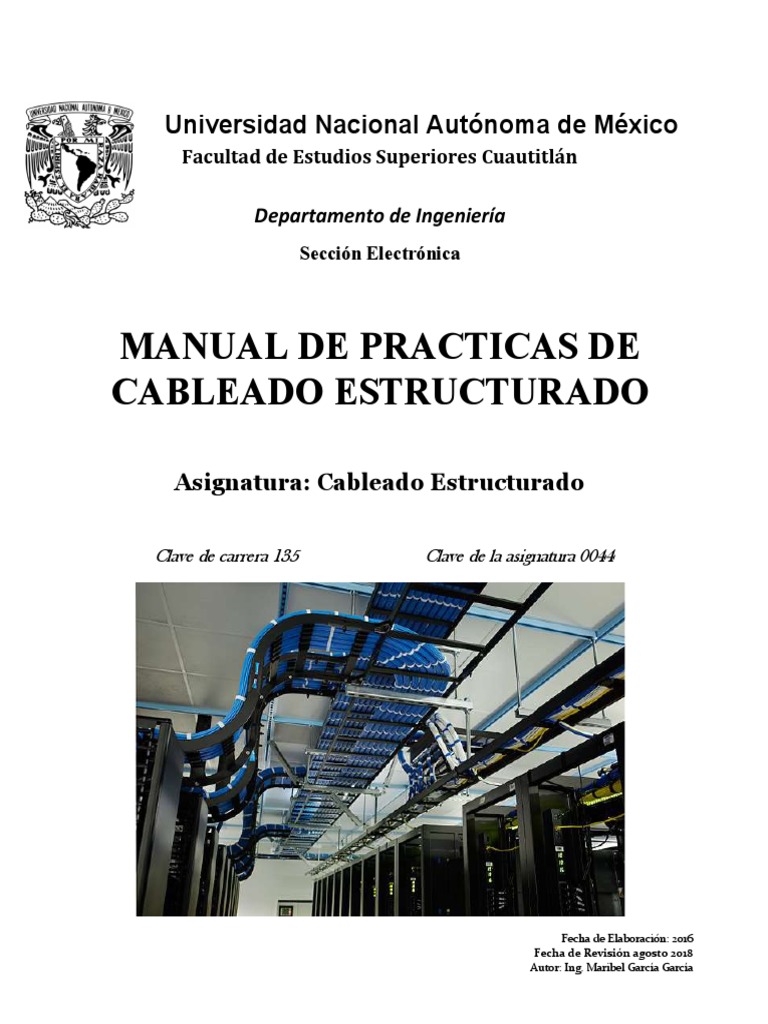 Manual Laboratorio Cableado Estructurado | Descargar gratis PDF | Circuito cerrado de televisión ...