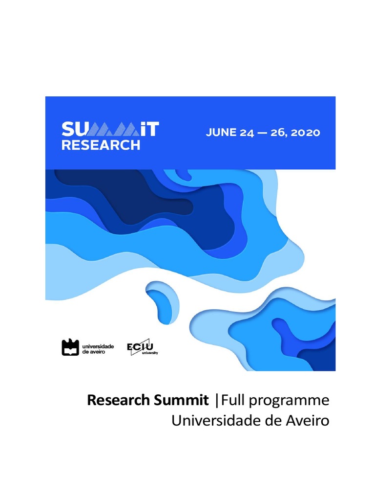 Research Summit - Full Programme Universidade de Aveiro | PDF ...