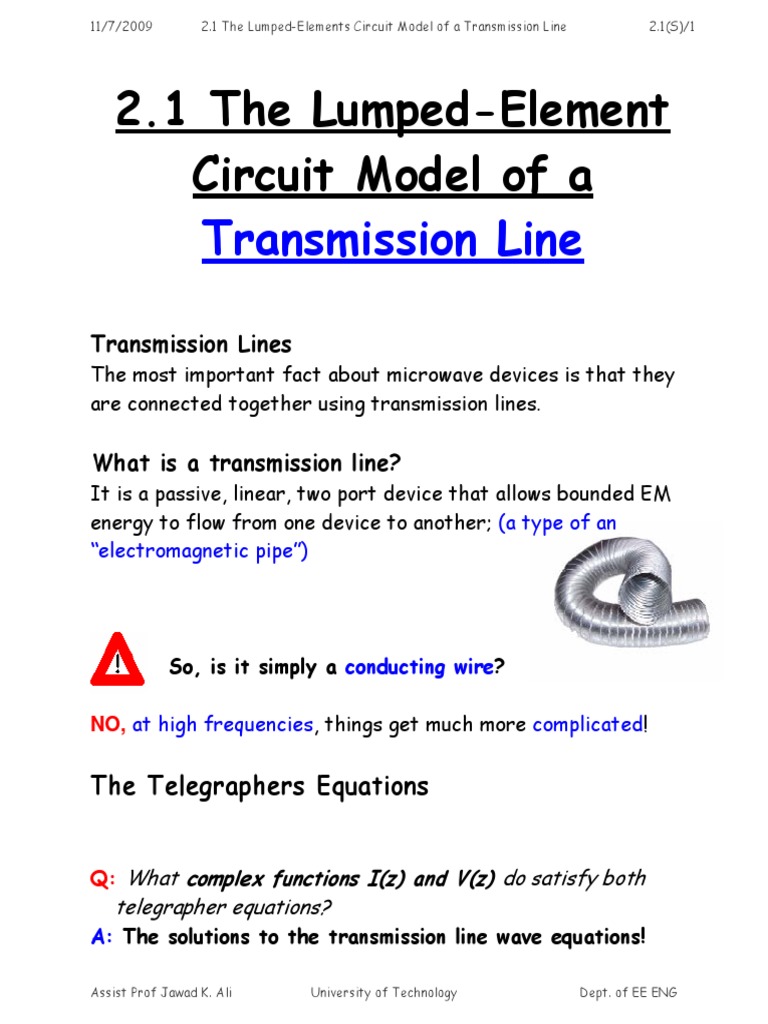 2.transmission Line Theory | PDF | Transmission Line | Electrical Impedance