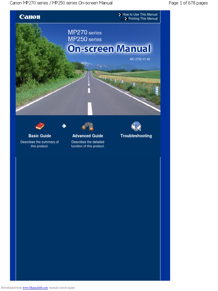 Canon Printer Manual | PDF | Image Scanner | Printer (Computing)