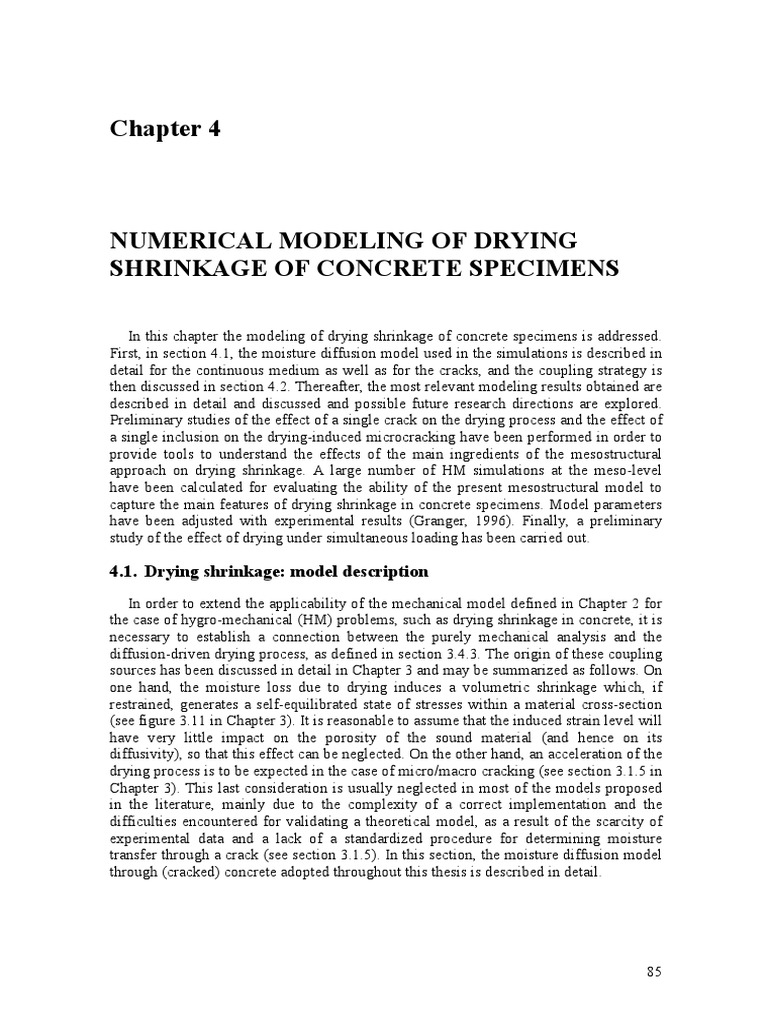 Concrete Shrinkage Modeling | PDF | Viscoelasticity | Elasticity (Physics)