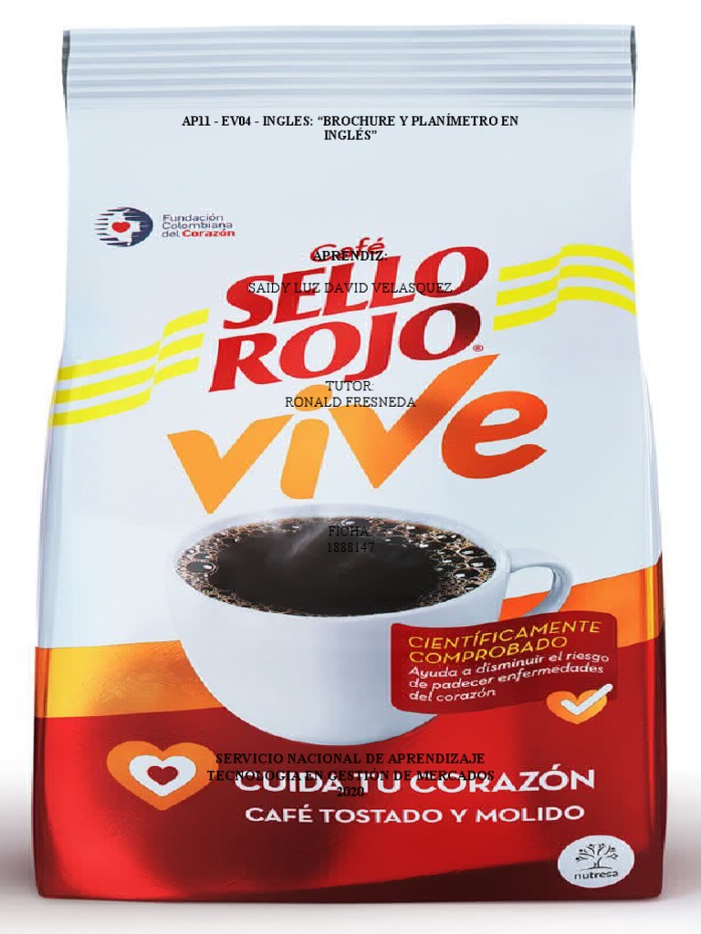 Brochure Cafe Sello Roj | PDF | Coffeehouse | Coffee