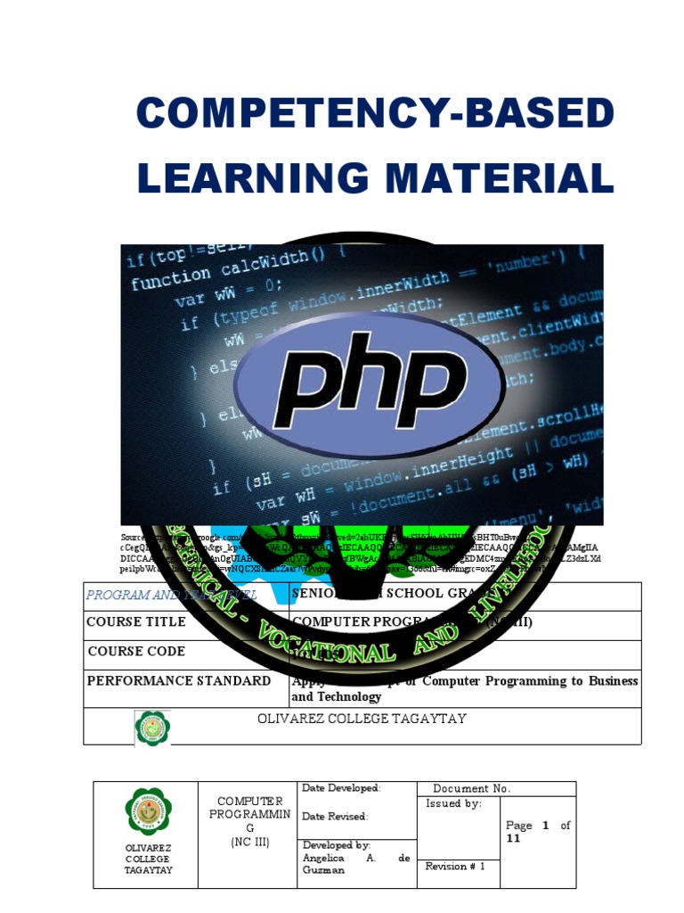 Competency-Based Learning Material | PDF | Entrepreneurship ...