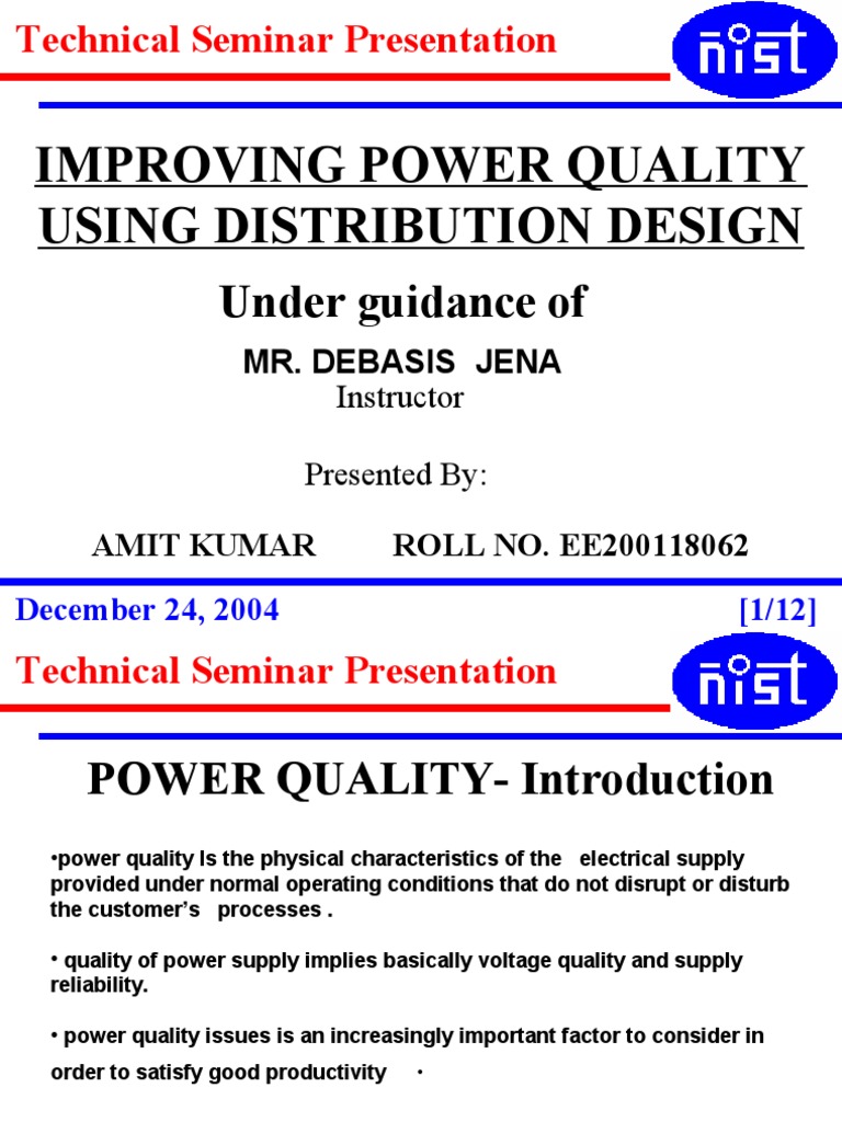 Enhancing Power Quality in Distribution | PDF | Electric Power ...