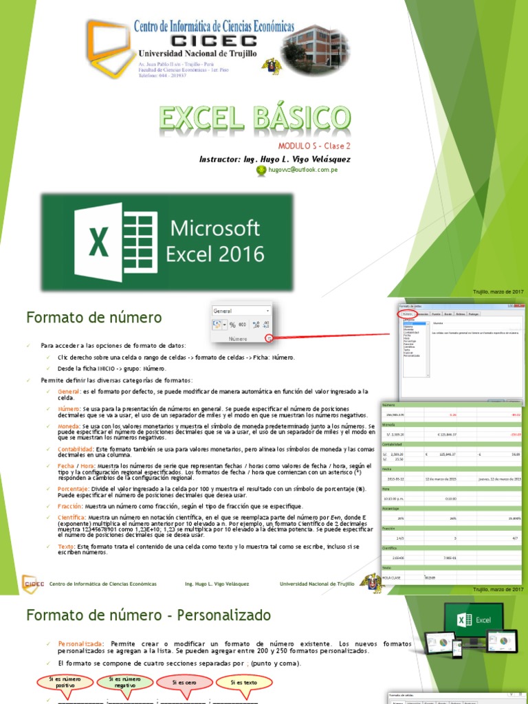 EXCEL BÁSICO - Clase 2 - S PDF | PDF | Fórmula | Microsoft Excel