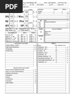 GURPS character sheet | PDF | Entertainment | Role Playing Games