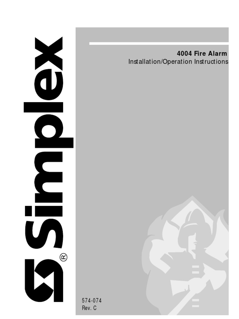 Simplex 4004R | PDF | Equipment | Manufactured Goods