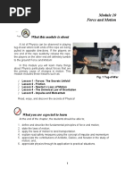 Science 8-1st Quarter Module | PDF | Force | Inertia