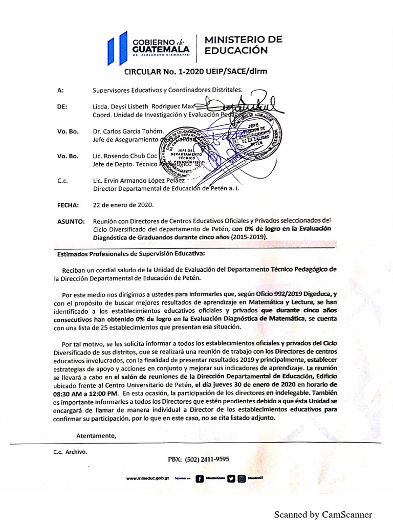 Circular 1-2020 | PDF