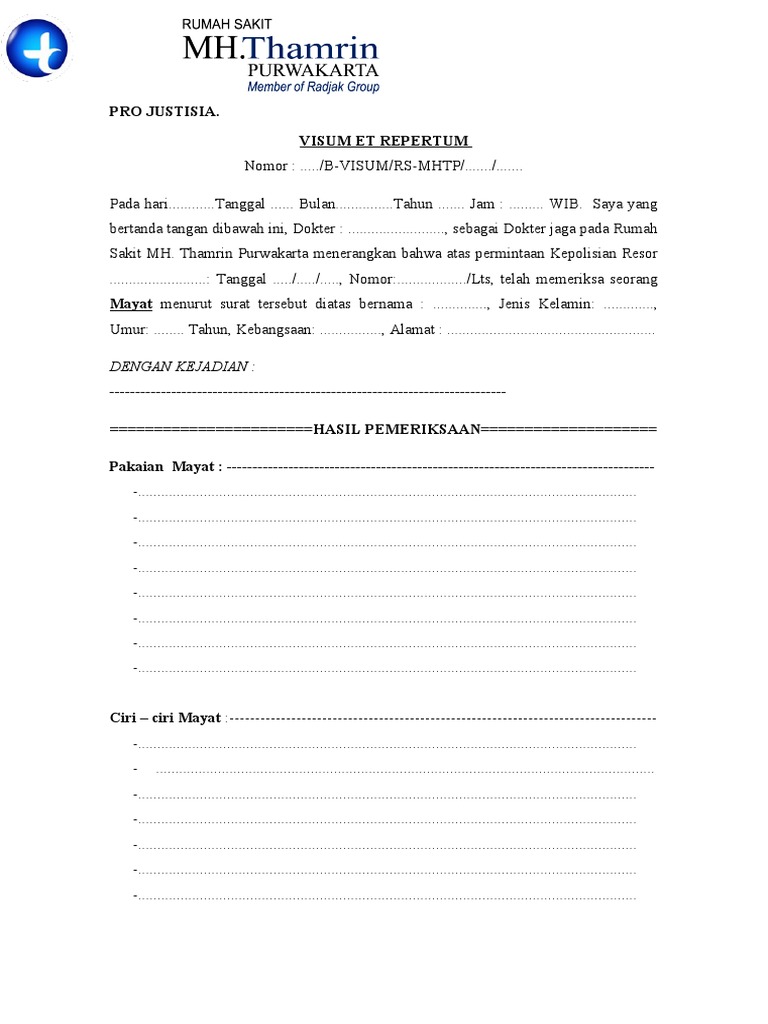 FORM Visum KEMATIAN | PDF