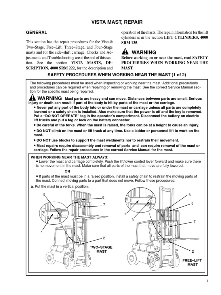 Vista Mast Repair | Download Free PDF | Elevator | Crane (Machine)