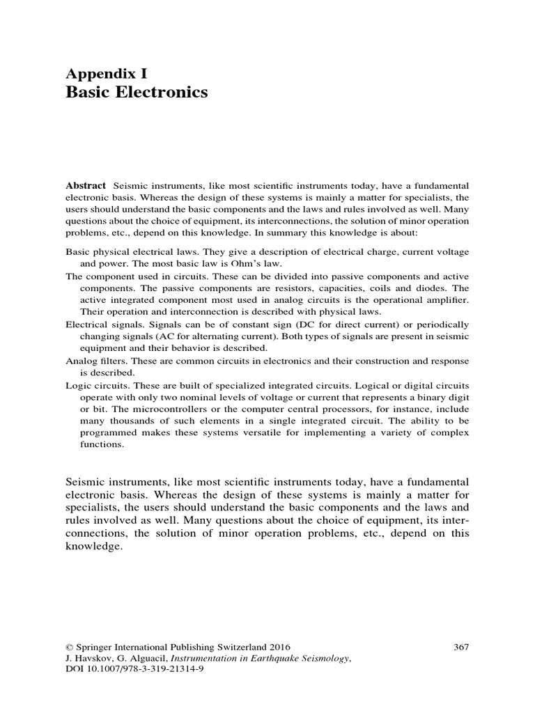 Basic Electronics: Appendix I | PDF | Rectifier | Operational Amplifier