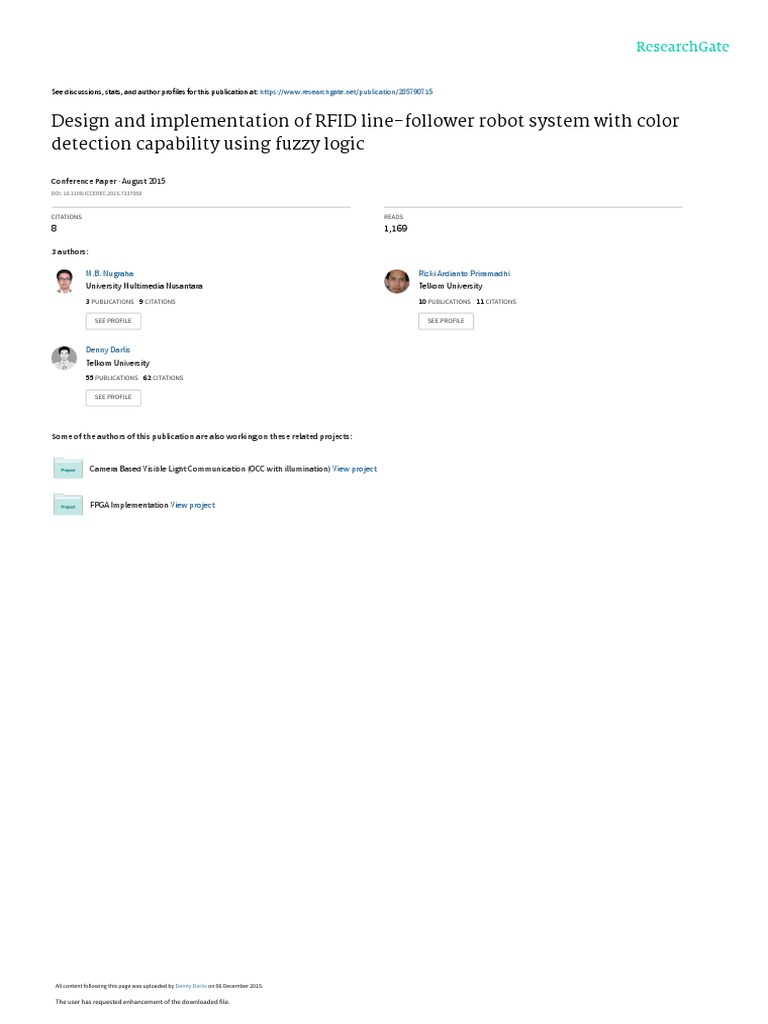 Design and Implementation of RFID Line-Follower Robot System With Color ...