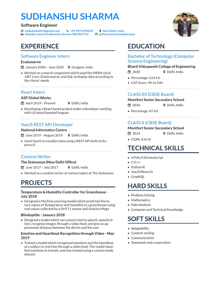 Sudhanshu Sharma: Education Experience | PDF | Software | Computing