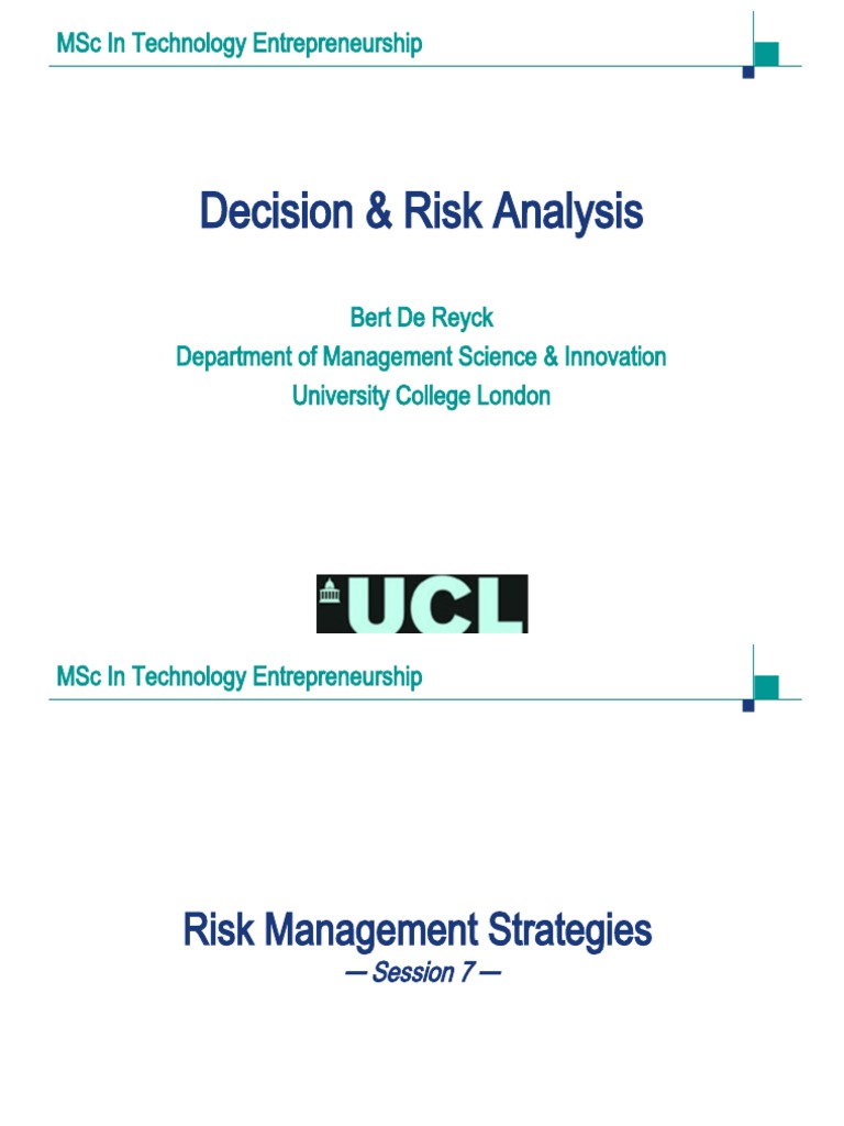 Handouts Risk Management Strategies | PDF | Risk | Economies