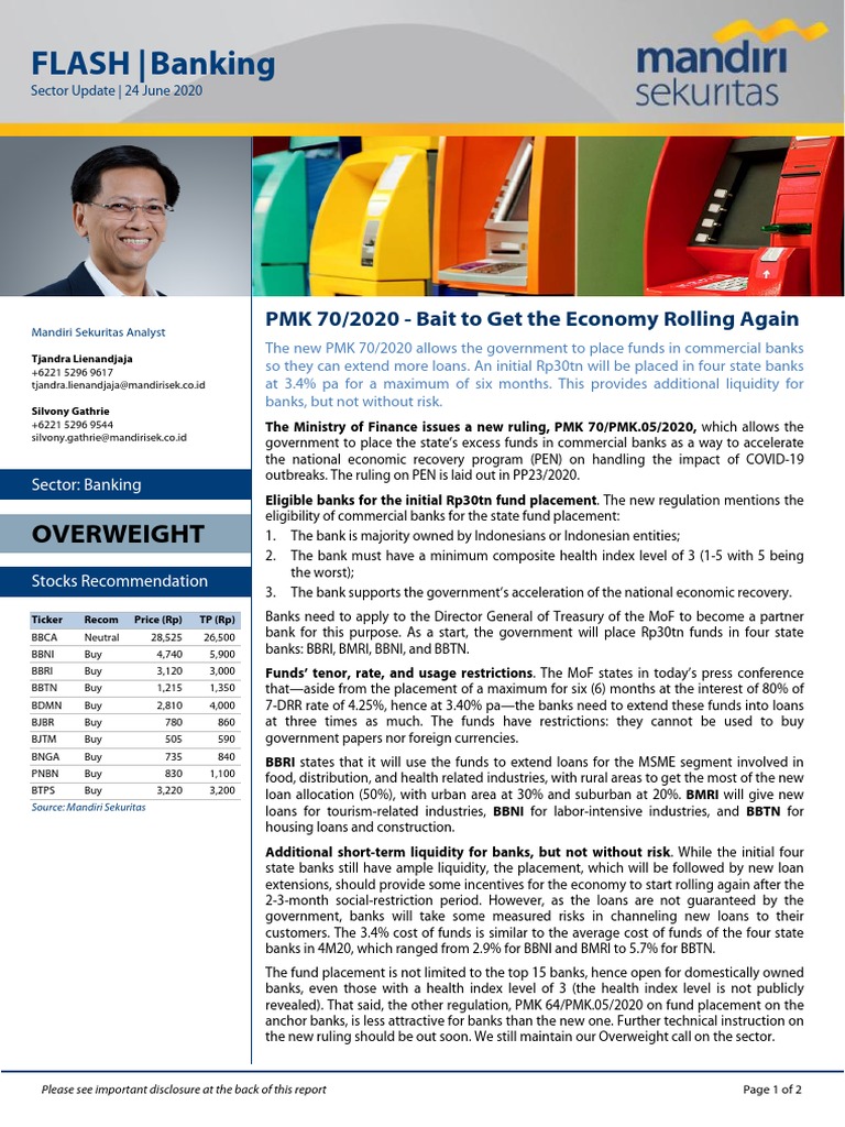 CC - Banking (24 Juni 2020) | PDF | Banks | Loans