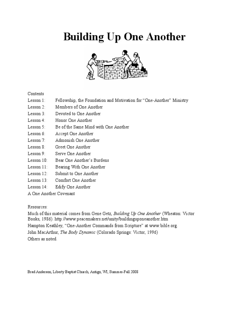 Building Up One Another: Brad Anderson, Liberty Baptist Church, Antigo ...