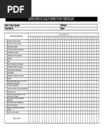 ROAD VIBRATORY ROLLER Daily Inspection Checklist | PDF