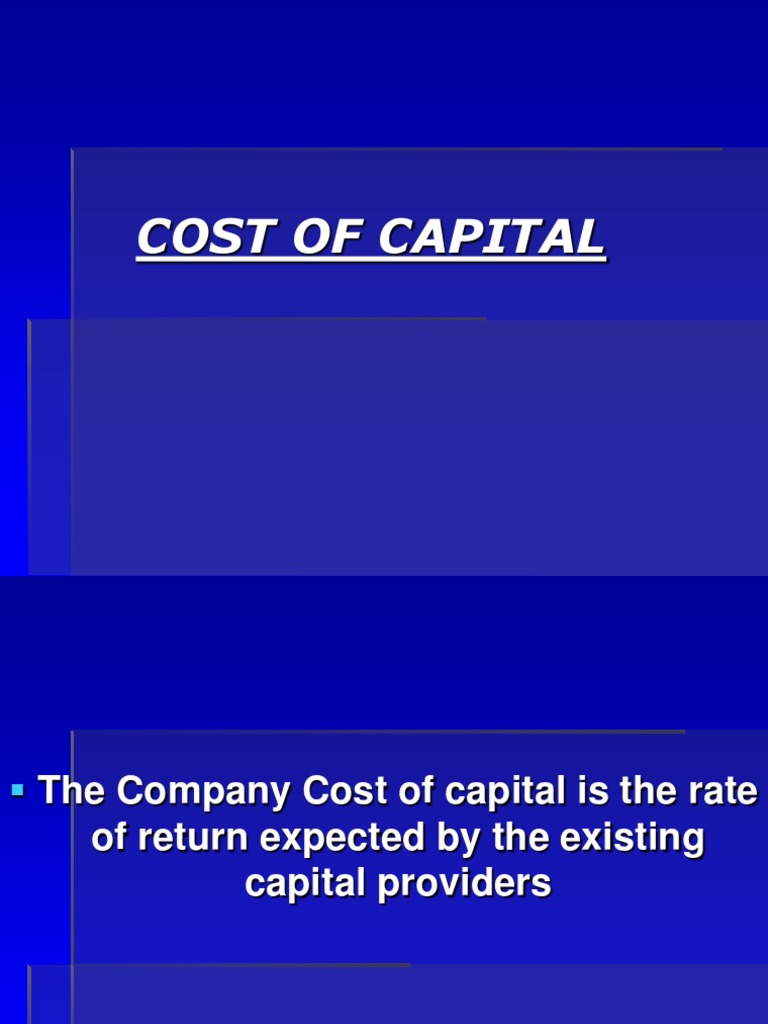 Cost of | PDF | Cost Of Capital | Preferred Stock