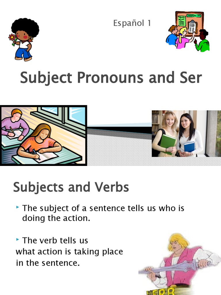 Subject Pronouns and Ser: Español 1 | PDF | Semantic Units | Languages