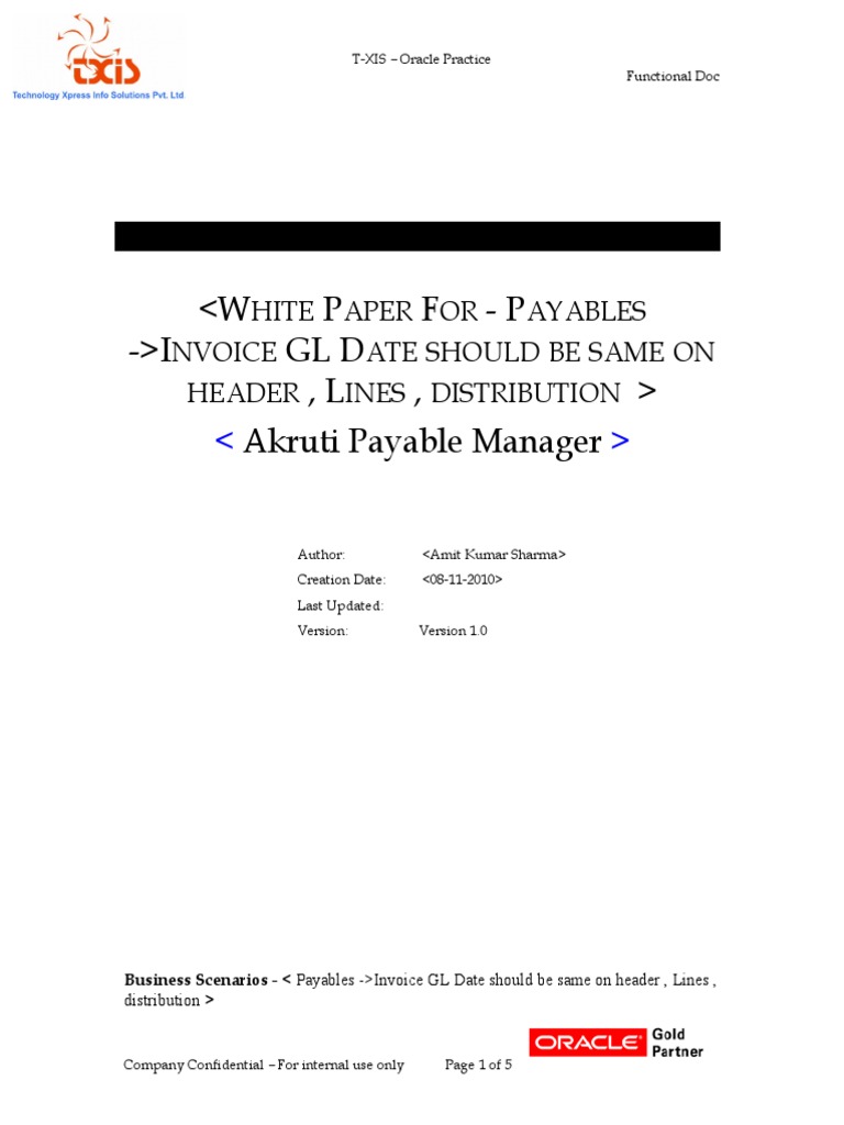 Invoice GL Date Alignment Guide | PDF