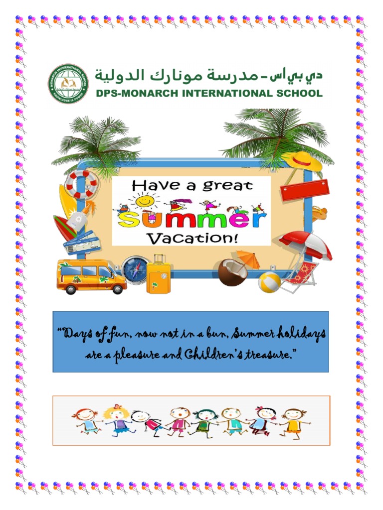 Holiday Homework for KG II English | PDF